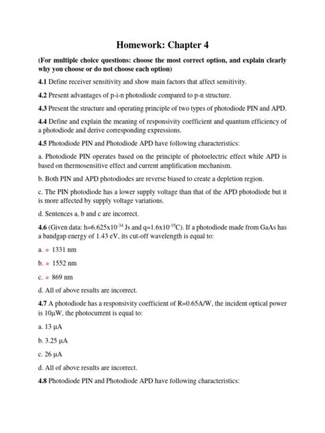 Homework Chapter 4 Pdf