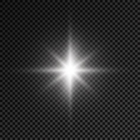 흰색 빛나는 빛 버스트 광선 밝은 별 태양 광선 조명 효과 햇빛의 플레어 프리미엄 벡터