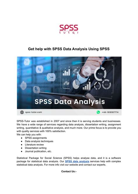PPT Get Help With SPSS Data Analysis Using SPSS PowerPoint Presentation ID