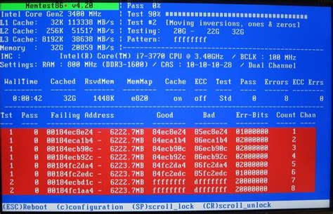 Memory What Am I Looking For When Using Memtest86 Super User