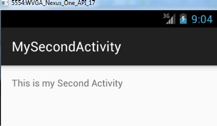 Intent In Android