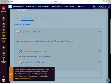 Underage Account Fandom