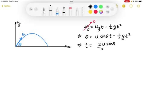 Solved The Maximum Range Of A Projectile Occurs When It Is Aimed At A 45 Degree Angle If Air