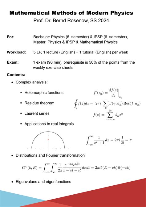 mathematical methods of modern physics