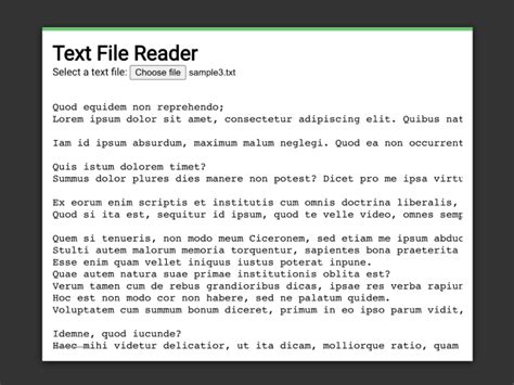 Read Text File And Display In Html Using Javascript — Codehim
