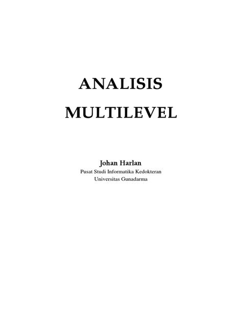analisis multilevel pdf
