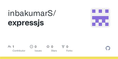 GitHub InbakumarS Expressjs
