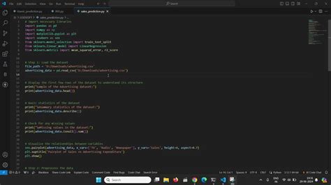Hitesh Mantage On Linkedin Embarking On The Journey Of Sales Prediction Using Machine Learning In