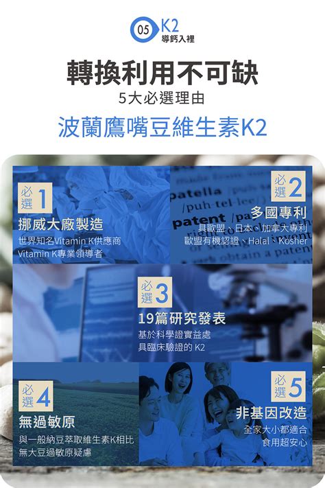 專利aquamin F®海藻鈣 酪蛋白胜肽海藻鈣複方膠囊 不只補充鈣質流失缺口 「補、運、鎖」3步驟 完整到位 所需維生素d2、k2