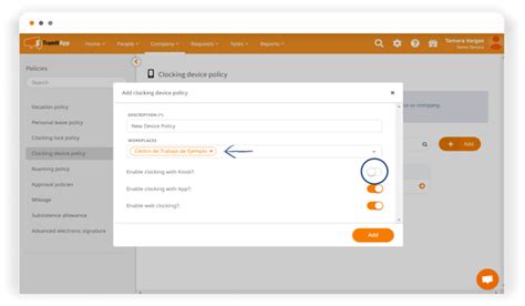 Setting Up Clocking Device Policies