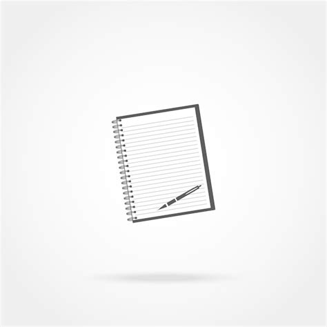 Premium Vector Icon Notebook And Pen