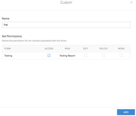 Configureadd Permission Set Zoho Creator Help