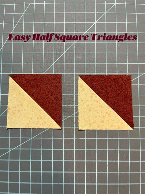 Easy Half Square Triangles Tutorial