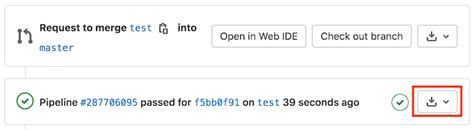job artifacts · pipelines · ci · help · gitlab