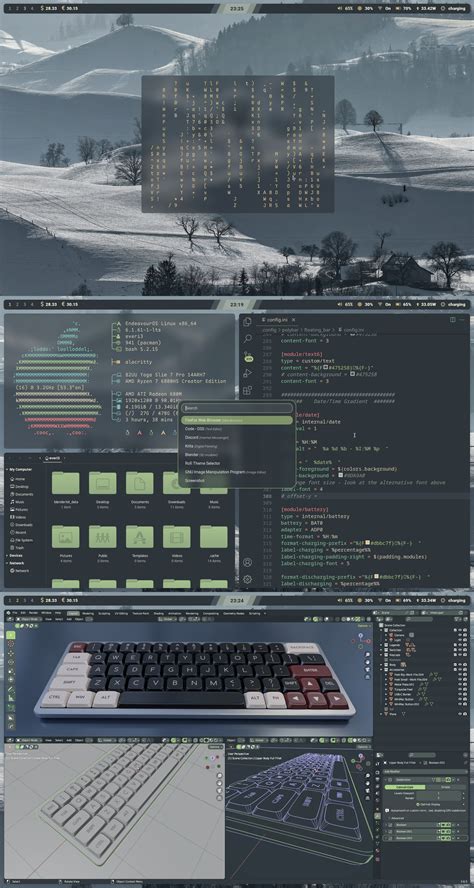 [i3] Polybar Everforest R Unixporn