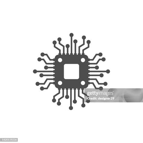 Micro Chip Icon Cpu Vector Design High Res Vector Graphic Getty Images