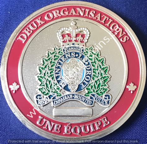 RCMP Generic CBSA Two Organizations One Team Challengecoins Ca