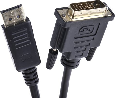RS PRO RS PRO Male DisplayPort To Male DVI D Dual Link PVC Cable P M RS