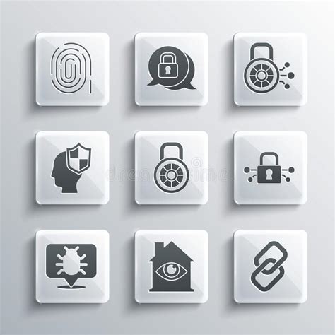 Link Fingerprint Stock Illustrations 331 Link Fingerprint Stock