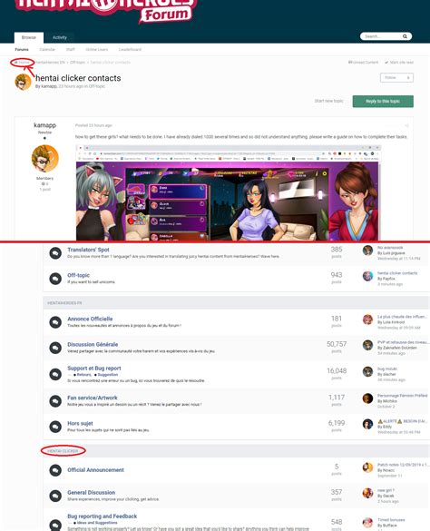 Hentai Clicker Contacts Off Topic Hentai Heroes