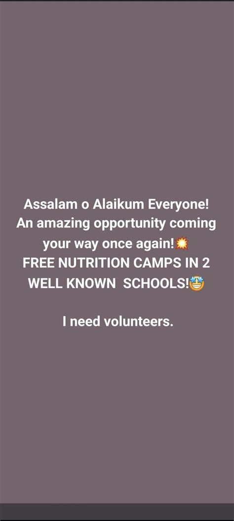 Dr Adeena Saleem On Linkedin An Amazing Opportunity For Nutrition Related Individuals To Work