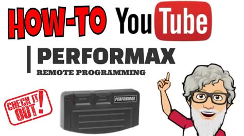 How To Program A Performax Garage Door Opener Remote Fob Youtube
