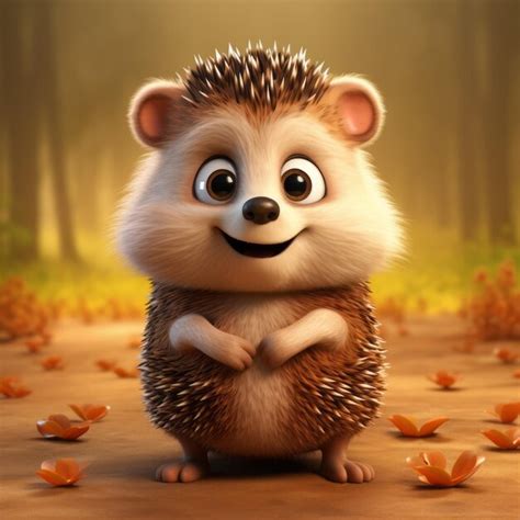 Hedgehog Cartoon Character