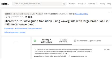 Microstrip To Waveguide Transition Using Waveguide With Large Broad