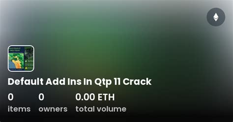Default Add Ins In Qtp 11 Crack Collection Opensea