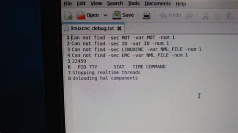 Issue On Boot Linuxcnc