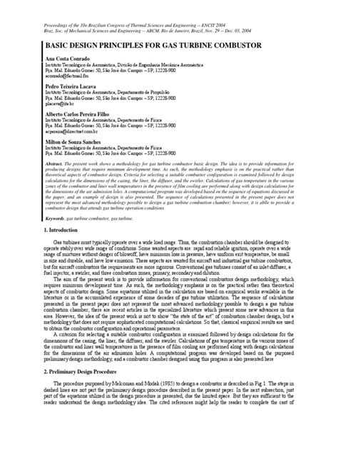 basic design principles for gas turbine combustor pdf chemical