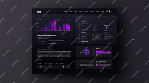 Modern Darkthemed Dashboard Interface Featuring Colorful Graphics And