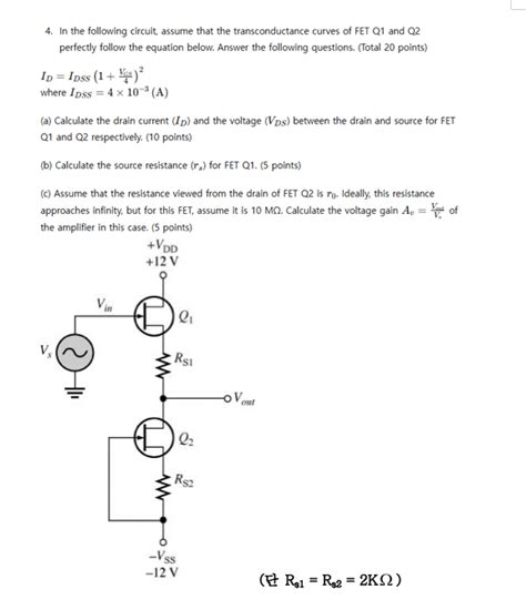 Solved In The Following Circuit Assume That The Chegg Com