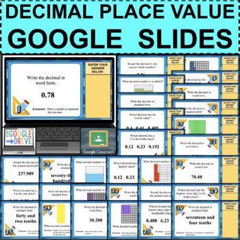 DECIMALS PLACE VALUE UNDERSTANDING GOOGLE SLIDES Online Distance Learning