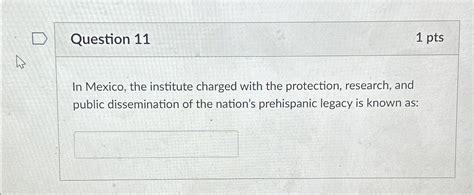 Solved Question 111 ﻿ptsin Mexico The Institute Charged
