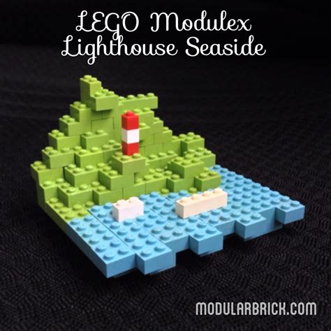Lego Modulex Microscale Lighthouse Seaside Scene Modular Brick