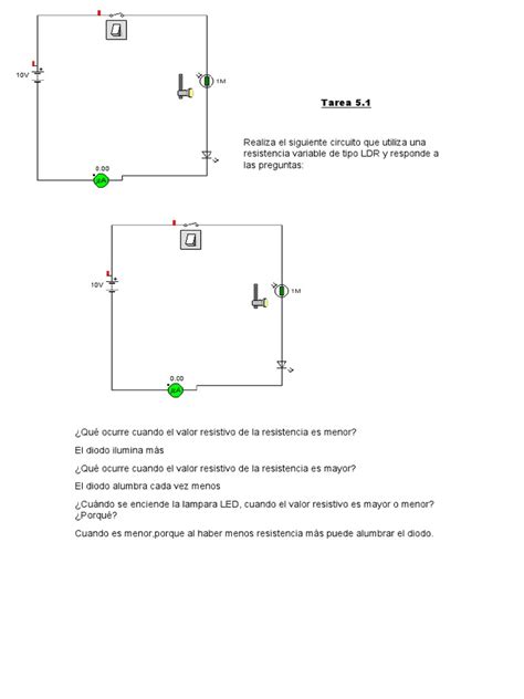Eee U5 Tarea 51 Circuito De Resistencias Variables Arturo Pdf
