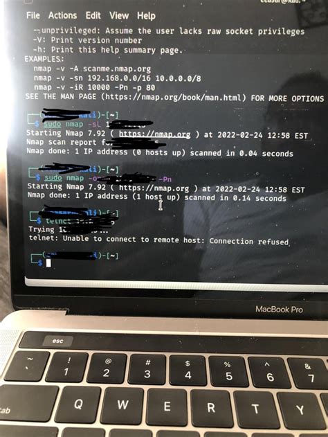 Nmap Not Working I Have Been Working On This Course And Were Scanning Metasploitable Machine