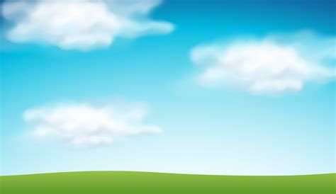 Sky Grass Background Vector