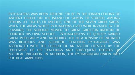 Pythagoras PPT