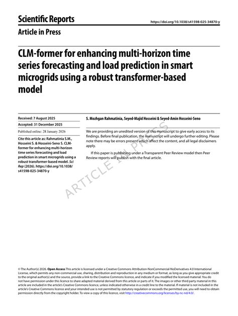 Pdf Clm Former For Enhancing Multi Horizon Time Series Forecasting