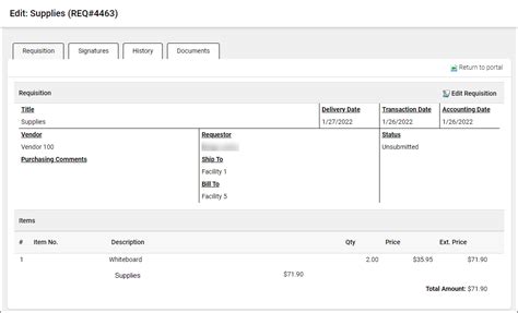 Myp Submit A Requisition My Portal