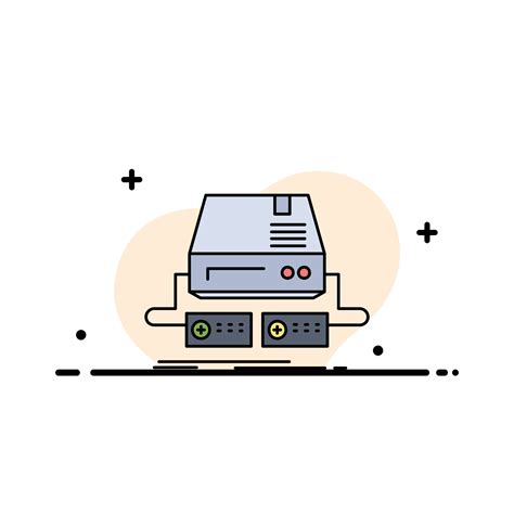 Console Game Gaming Pad Drive Flat Color Icon Vector 17995489 Vector
