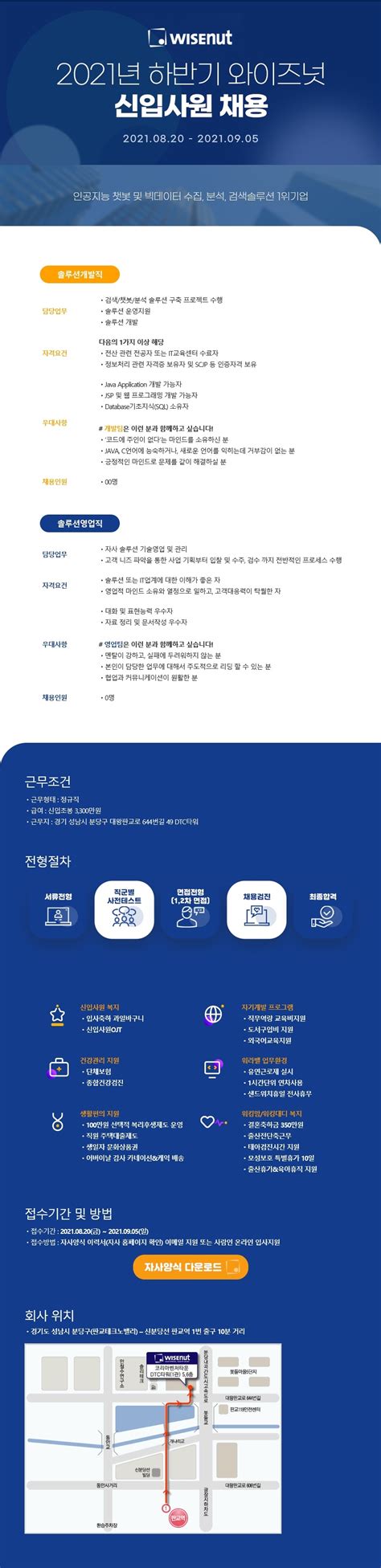 와이즈넛 채용공고 2021년 하반기 와이즈넛 신입사원 채용 2021년 채용