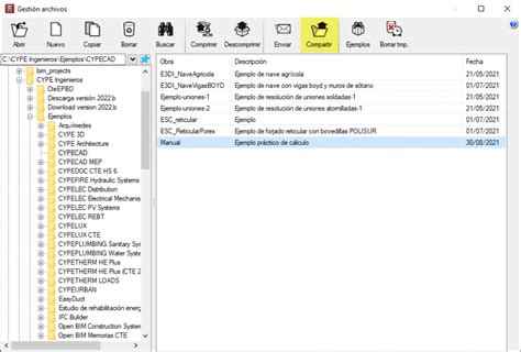 Cómo Compartir El Fichero De La Obra En Los Programas De Cype Learning Cype
