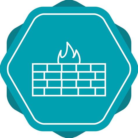 Firewall Line Icon Vector Art At Vecteezy