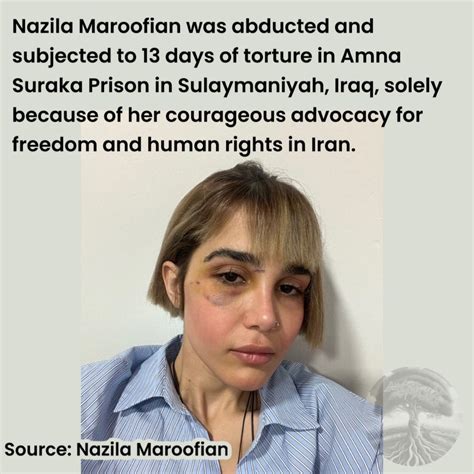 Nazila Maroofian Has Left The Country And Was Prisoned In Iraq Rnewiran