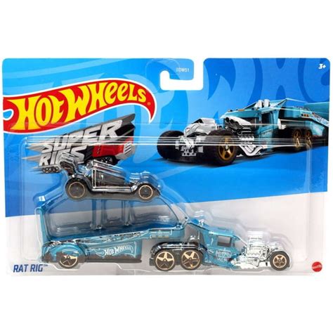 Hot Wheels Super Rigs Rat Rig Diecast Car Blue