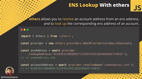 oliver jumpertz on linkedin 💛 web 3 javascript explained 💛 ethers