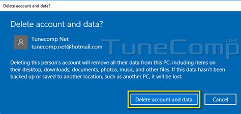 how to remove microsoft account from windows 10